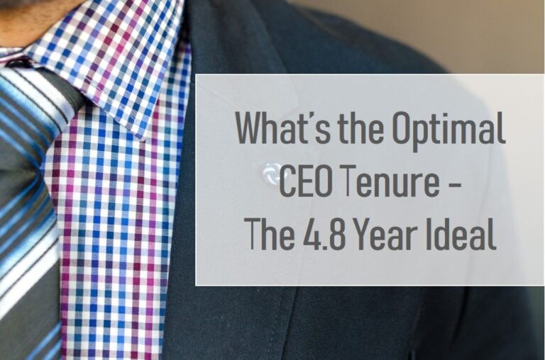 What's the Optimal Ceo Tenure – the 4.8 Year Ideal - Stonewood Group Inc.